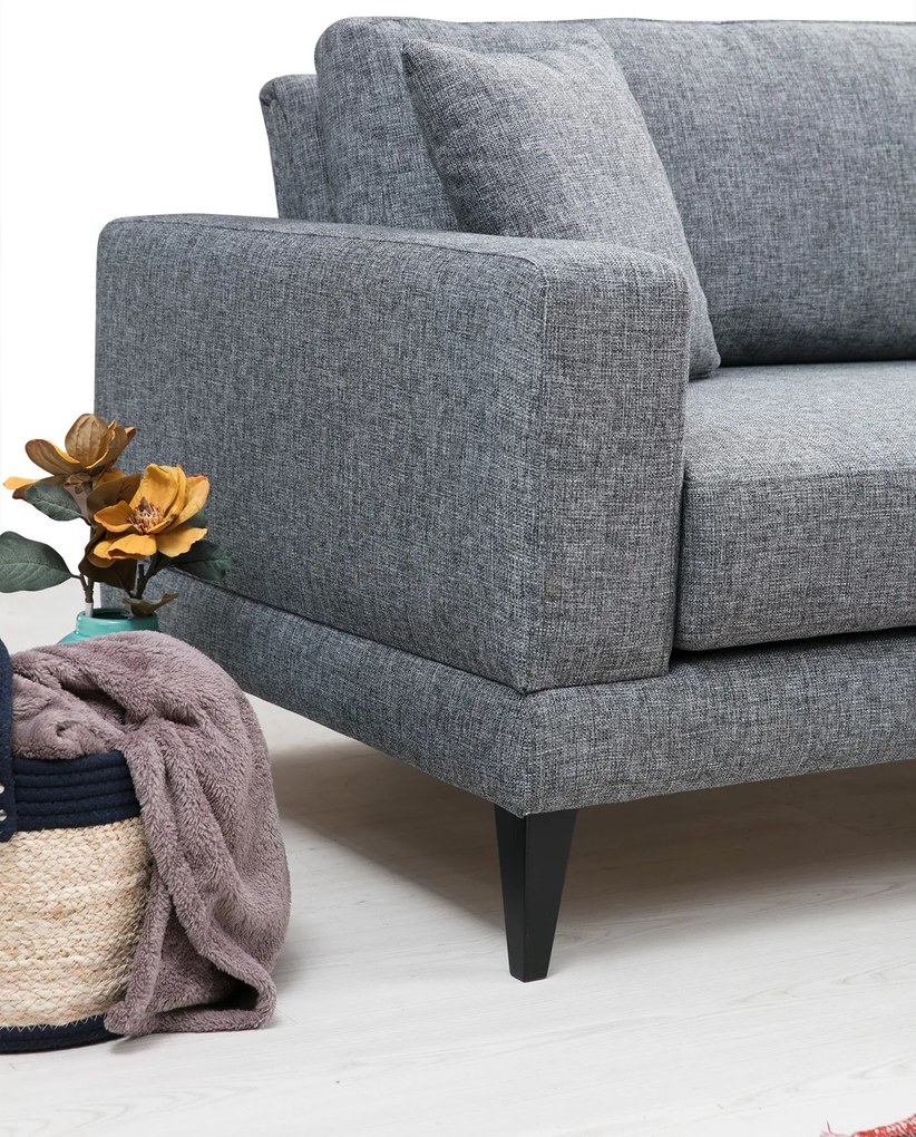 Hanah Home Dvoumístná pohovka NORDIC šedá 180 cm 560ARE1504