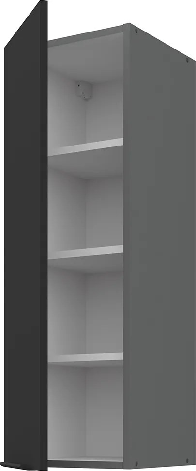 ARIA ab | horní skříňka 30 G-90 1F policová | 30 cm | VYSOKÁ | ANTI FINGERPRINT povrch | antracit/černá