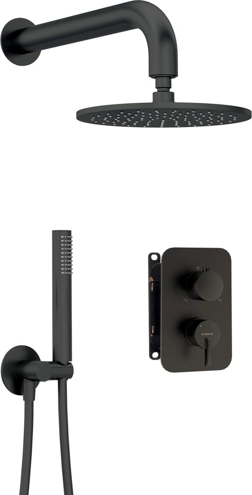 Deante Silia, pod-omietkový sprchový set s Box, čierna, DEA-BXYYNQSM