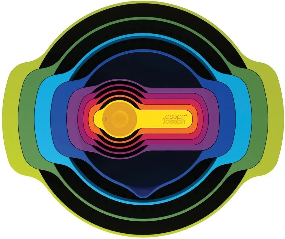Joseph joseph kuchyňská sada nest 9 40031, vícebarevná