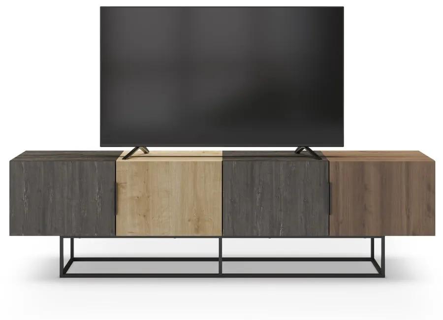 TV stolek v dekoru dubu v přírodní barvě 200x55 cm Titan – Marckeric
