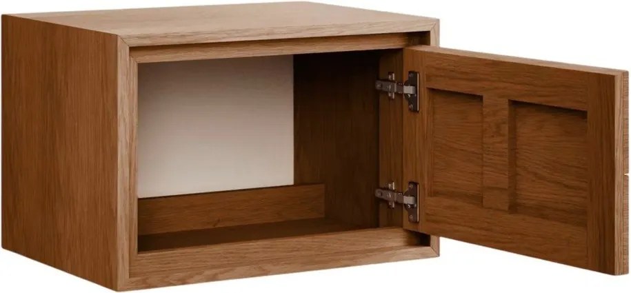 Hnědá závěsná skříňka pod umyvadlo z teakového dřeva 60x40 cm Kenta – Kave Home