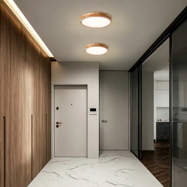 Brilagi - LED Stropní sv. WOODLINE LED/24W/230V 3000/4000/6000K dub pr. 30 cm