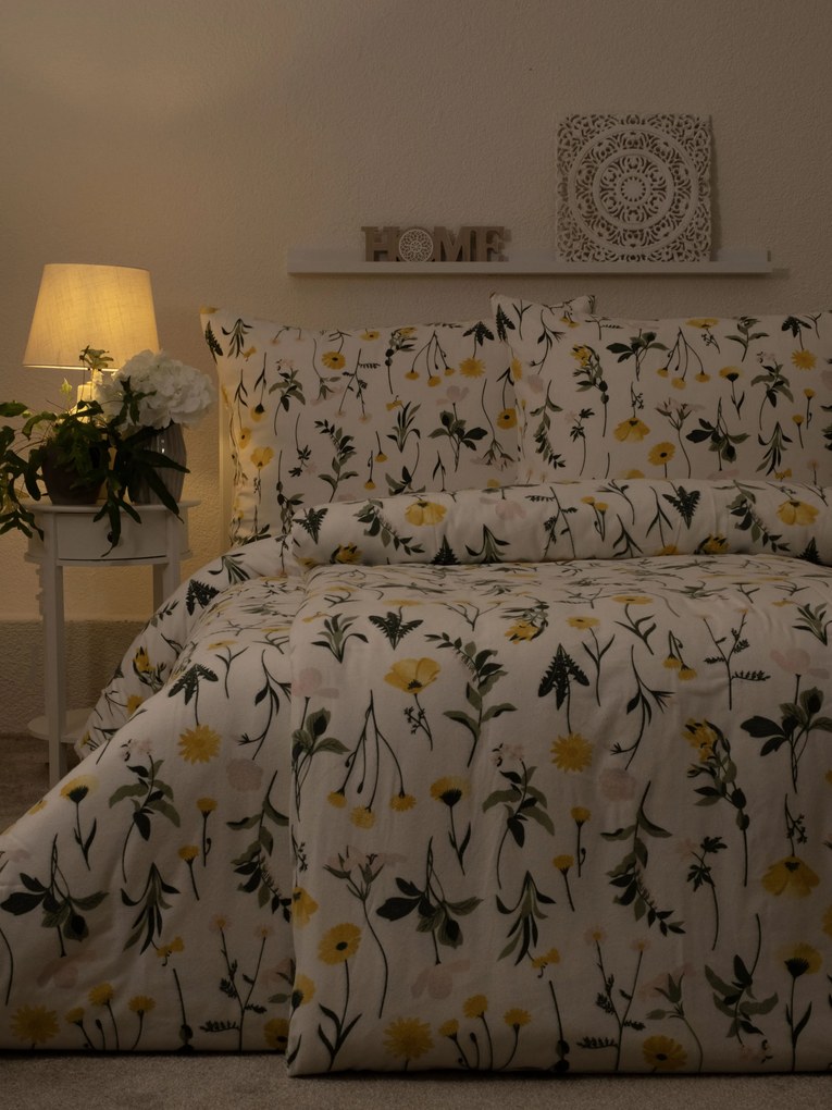 MK Lůžkoviny Francouzské flanelové povlečení - Molly 220 × 200 cm, 2ks 70 x 90 cm