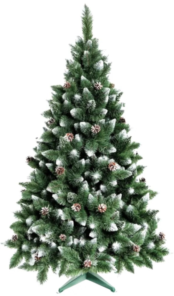 Foxigy Vánoční stromek Borovice 150cm s šiškami Luxury Diamond