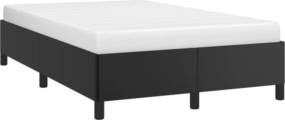 Rám postele bez matrace černá 120x190 cm umělá kůže 3269645