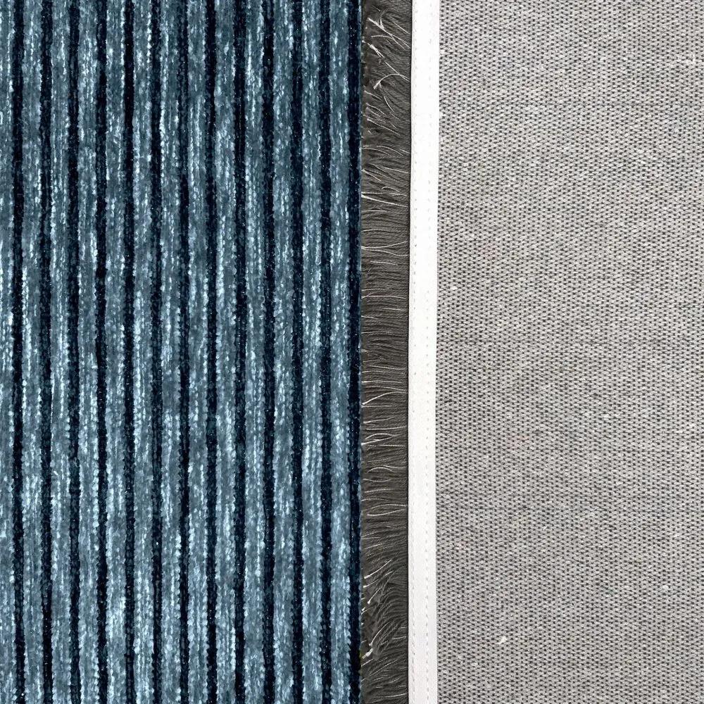 Modrý protiskluzový koberec vhodný do předsíně Šířka: 120 cm | Délka: 180 cm