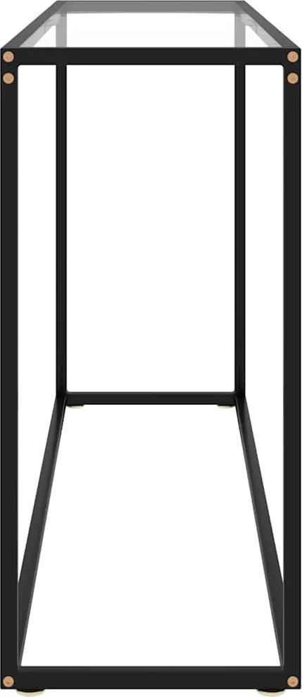Konzolový stolek průhledný 120 x 35 x 75 cm tvrzené sklo 322815