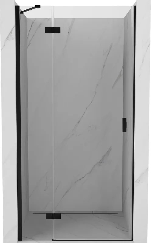 Mexen Mist-H, 1-křídlé sprchové dveře levé 115 cm, čiré sklo, černý profil, 8A5-115-000-70-00-L
