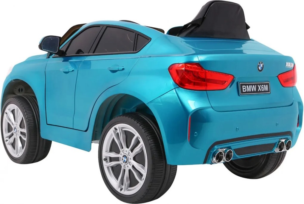 Ramiz Dětské elektrické autíčko BMW X6M lakované - modré SUV + dálkové ovládání