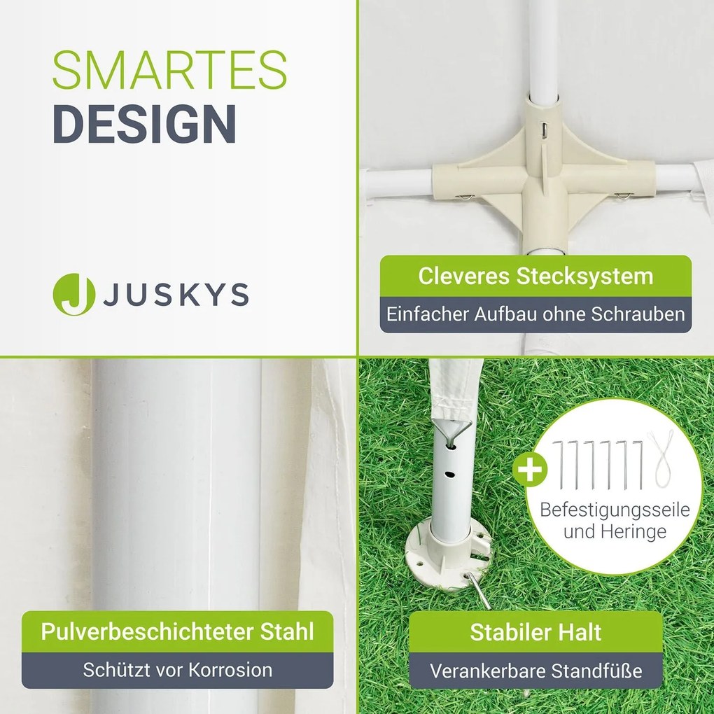 Juskys Zahradní párty stan 3 × 6 m Barva: Modrá