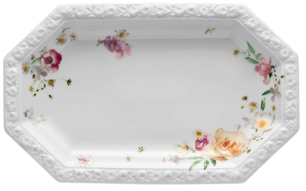 Rosenthal Servírovací talíř 28 x 17 cm Maria Pink Rose