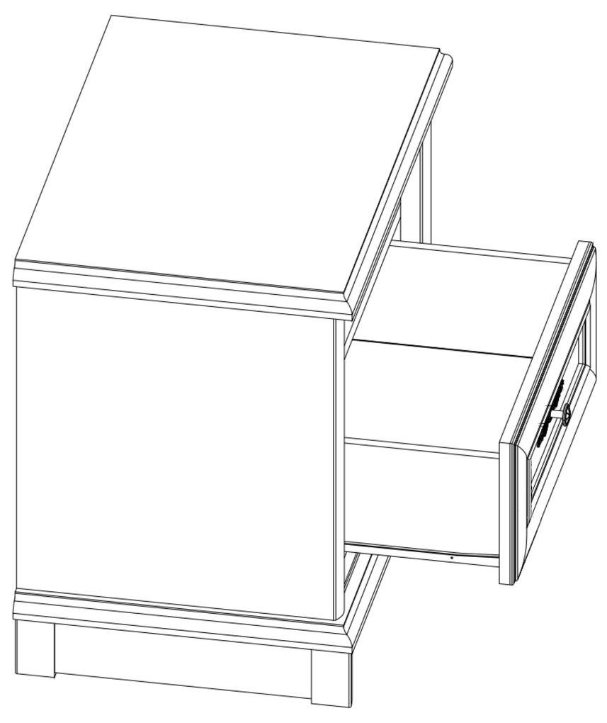 Sconto Noční stolek ISOTTA SON dub stirling