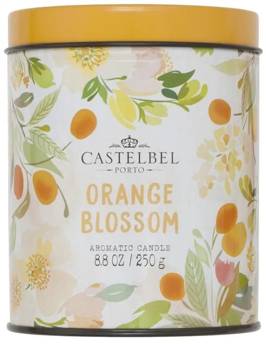Castelbel Vonná svíčka v plechové dóze - Pomerančový květ, 250g