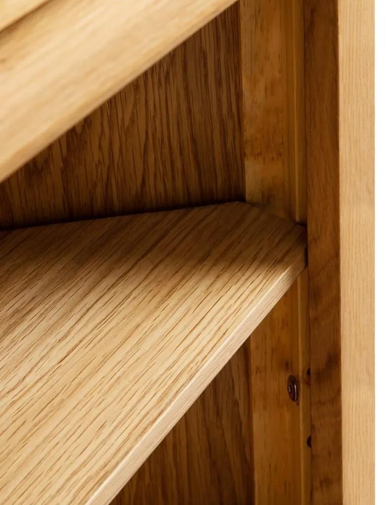 vidaXL Rohová skříňka 59 x 36 x 180 cm masivní dubové dřevo