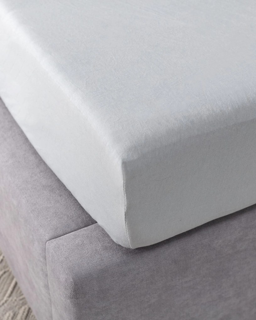 Jersey prostěradlo s gumou Jerry 90x200cm light grey