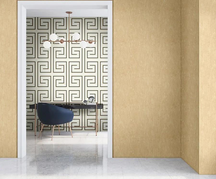 Luxusní bílá geometrická vliesová tapeta na zeď Z76001 Vision
