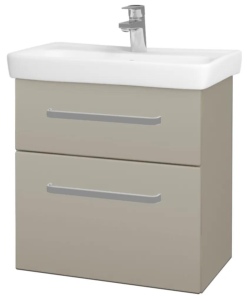 Dřevojas Koupelnová skříň GO SZZ2 60 Varianta: N01 Bílá lesk / Úchytka T01 / D15 Nebraska