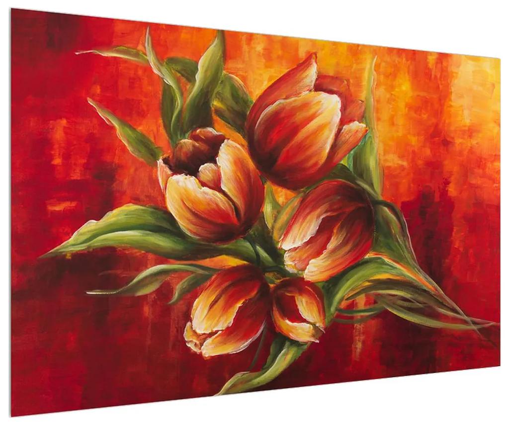 Obraz květů tulipánů (120x80 cm)