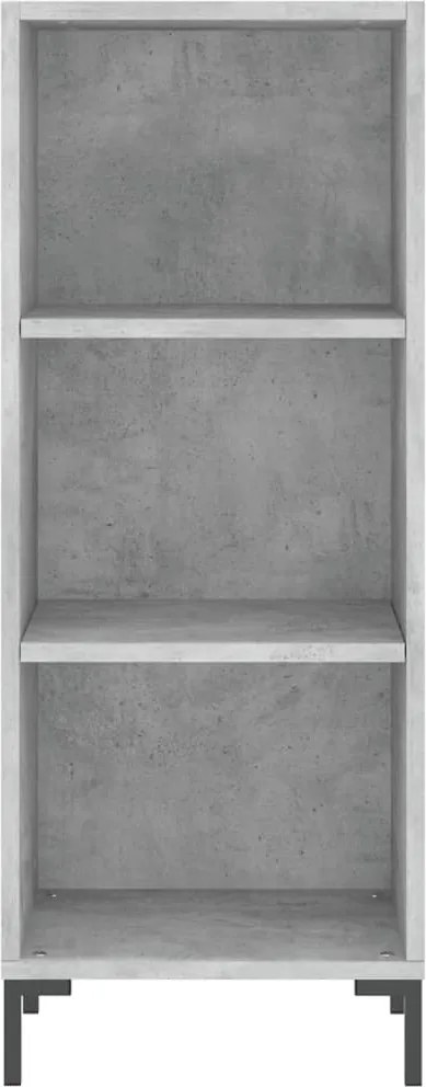 Skříň highboard betonově šedá 34,5x34x180 cm kompozitní dřevo 3200325