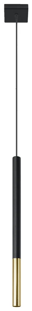 Sollux Lighting Závěsné svítidlo MOZAICA 1 černá/zlatá