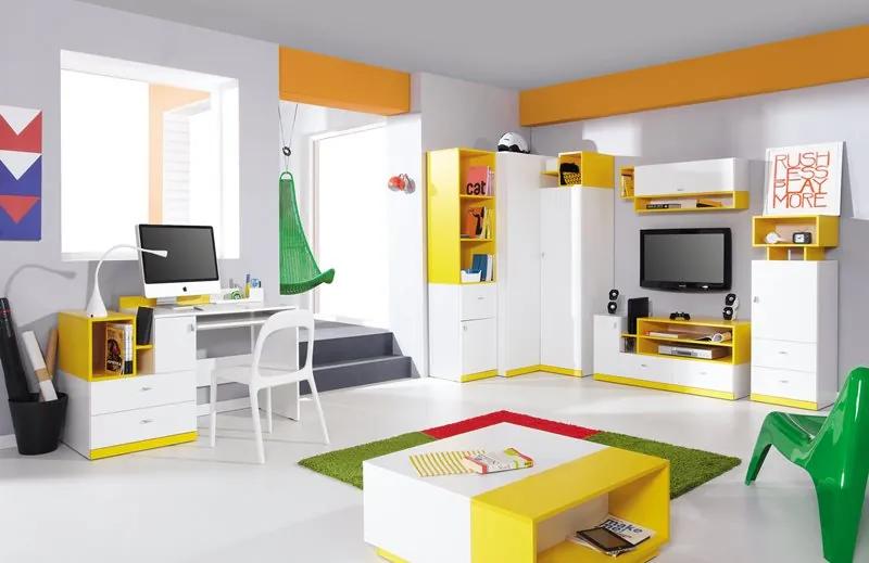 Mobi konferenční stolek MO16 Zvolte barevné provedení: bílá lux - žlutá