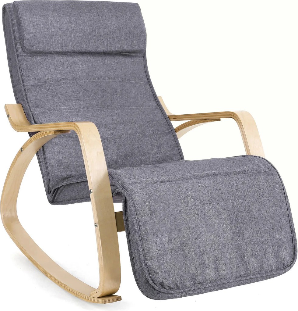 XXXLutz RELAXAČNÍ KŘESLO, dřevo, textil, šedá Boxxx - Online Only křesla & taburety - 002543007133