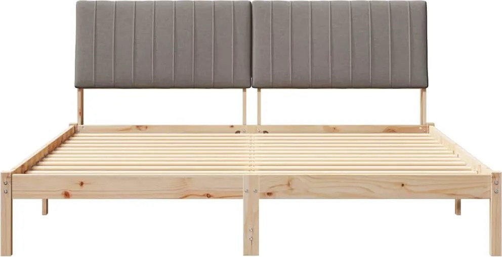 Rám postele s čelo Hnědá 180 x 200 cm Masivní borové dřevo 3394406