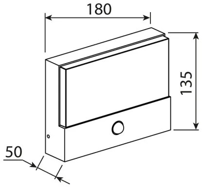 LED svítidlo McLED Kerberos, 9W, 4000K, IP65, černá ML-513.025.19.0