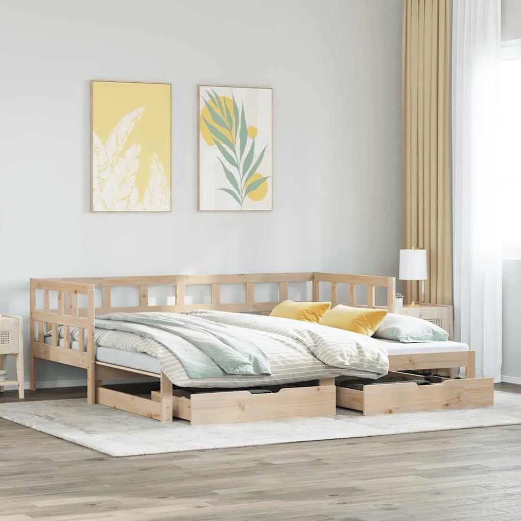 Válenda S Přistýlkou A Zásuvkami Bez Matrace 90X200 Cm