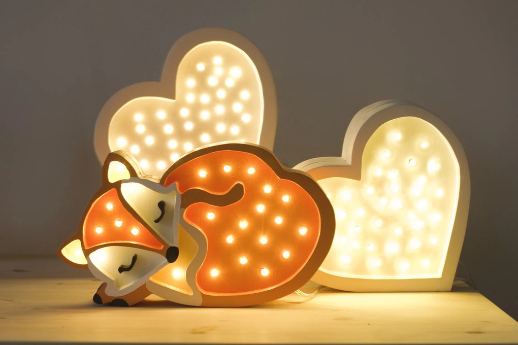 Little Lights Lampa Fox Wild Orange