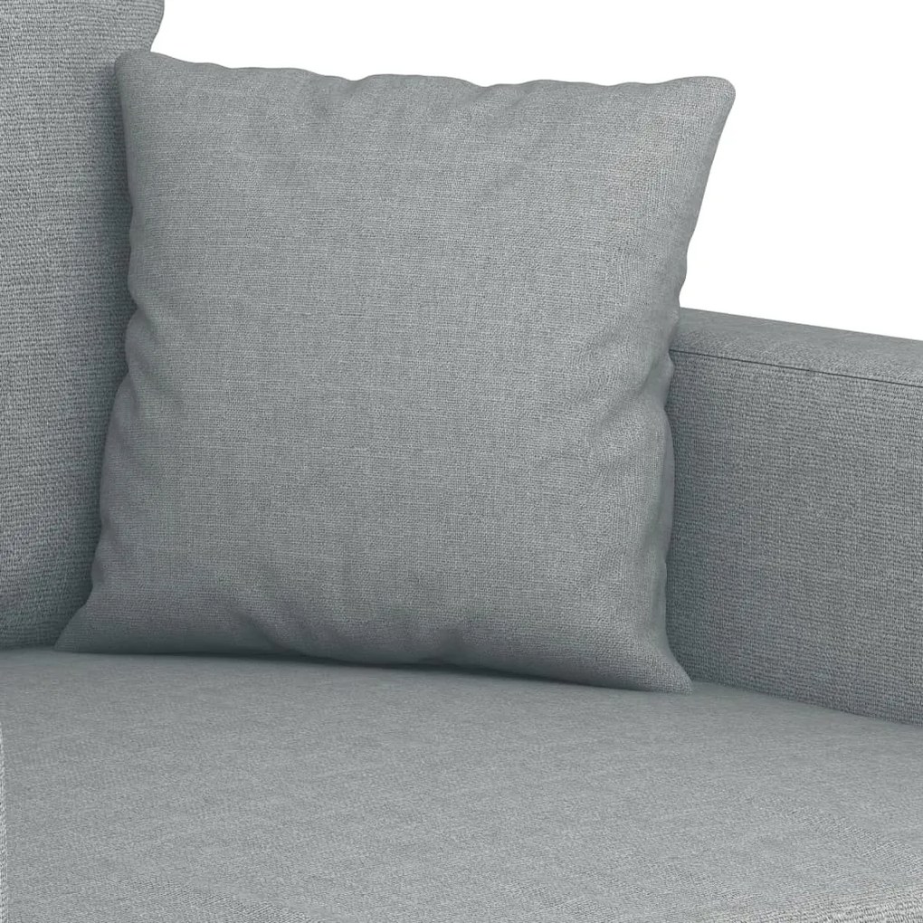 2dílná sedací souprava s poduškami světle šedá textil 3201648