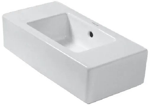 Duravit Vero - Umývátko 50x25 cm, bez otvoru pro baterii, s WonderGliss, alpská bílá 07035000001
