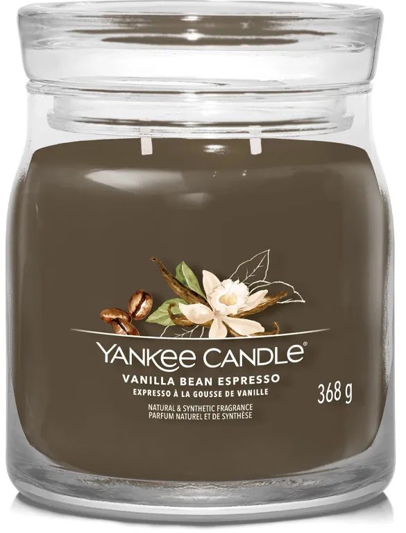 Yankee Candle – Signature svíčka Vanilla Bean Espresso (Espresso s vanilkovým luskem) Velikost: velká 567 g