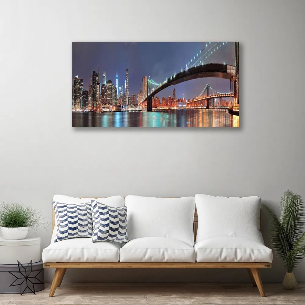 Obraz na plátně Město Most Architektura 140x70 cm