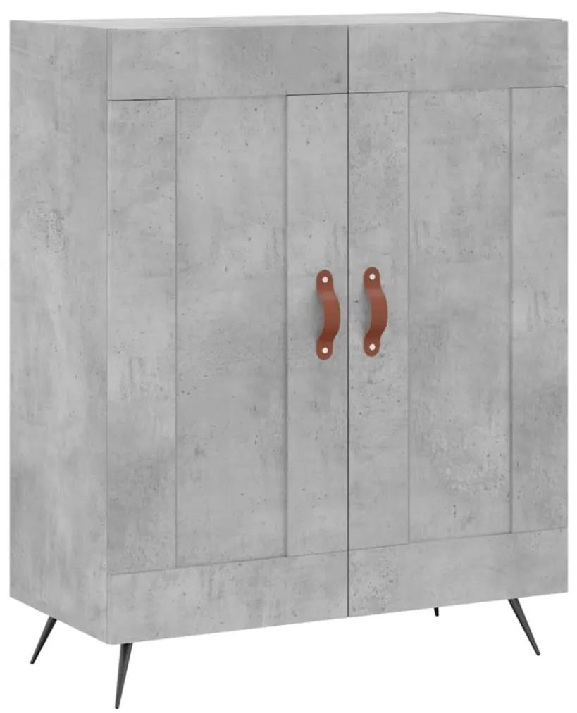 Skříň highboard betonově šedá 69,5x34x180 cm kompozitní dřevo,  3199661
