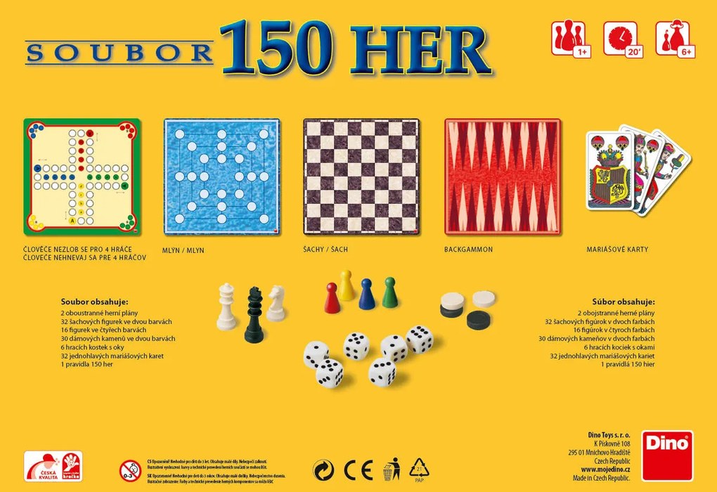 DINO Soubor her 150  *SPOLEČENSKÉ HRY* dn631311