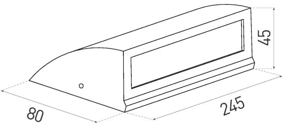 LED Venkovní nástěnné svítidlo LED/10W/230V IP54