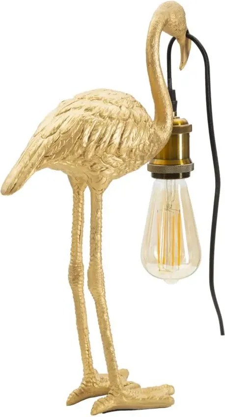 Stolní lampa Flamingo 39,5 cm zlatá