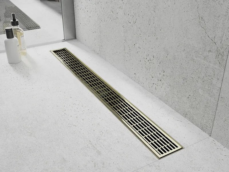 Mexen Flat M33 lineární odtok 90 cm, zlatý - 1533090-15