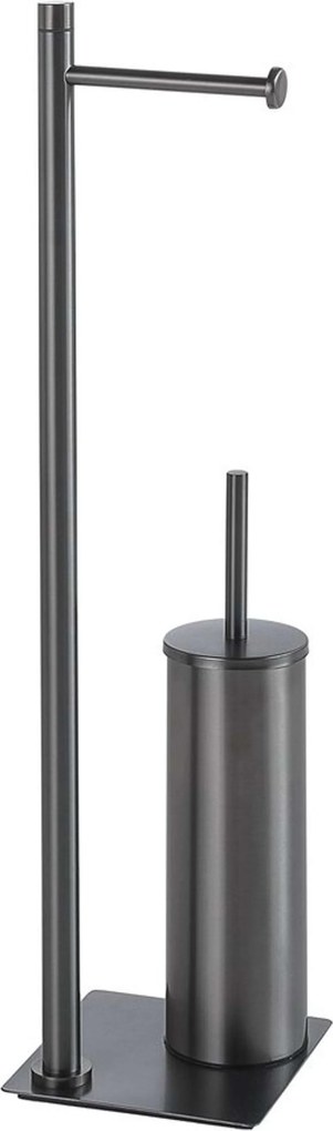 Sapho Gedy - Držák toaletního papíru a WC štětky Trilly, gun metal TR3281