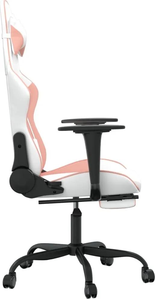 vidaXL Herní židle s podnožkou umělá kůže [3143662] Barva: Černá a maskáčová