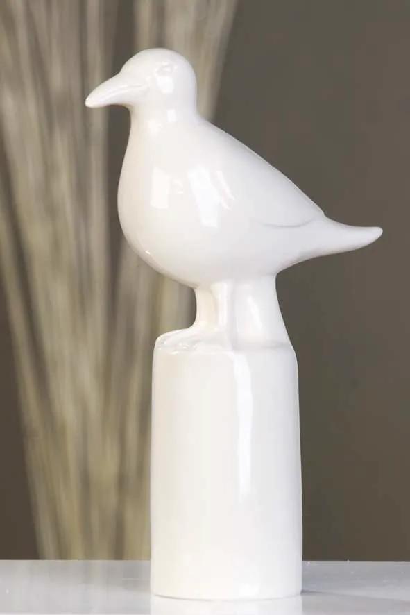 Bighome - Dekorativní soška SEAGULL – bílá
