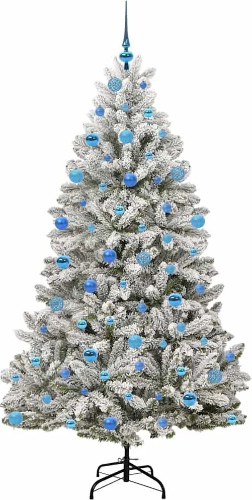 Umělý vánoční stromeček 180 cm 300 LED Teplá bílá PVC a ocel 3395755