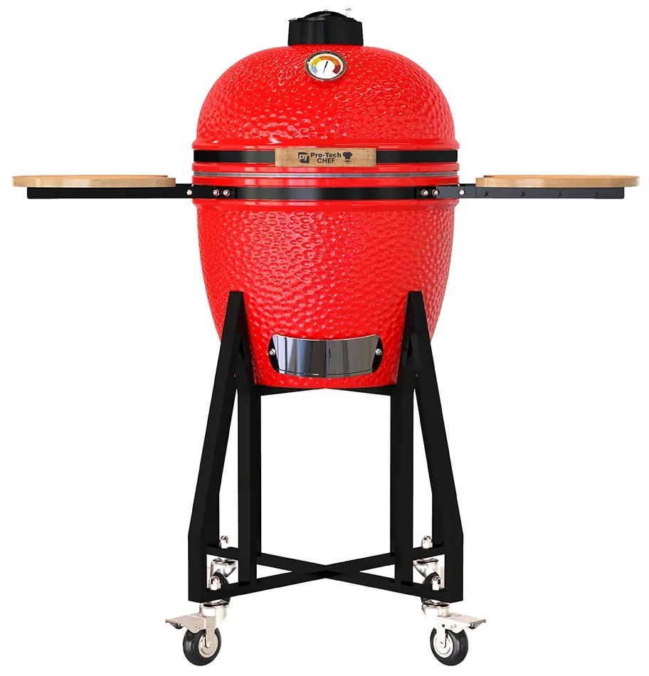 Gril Kamado Egg 18" keramický, průměr 38,3 cm, červený