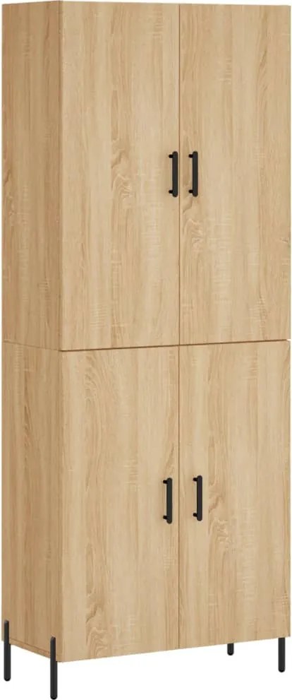 Skříň highboard dub sonoma 69,5 x 34 x 180 cm kompozitní dřevo 3195686