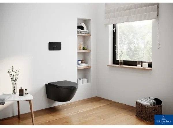Villeroy & Boch 5614R0R7 - Závěsné WC SUBWAY keramika/černá