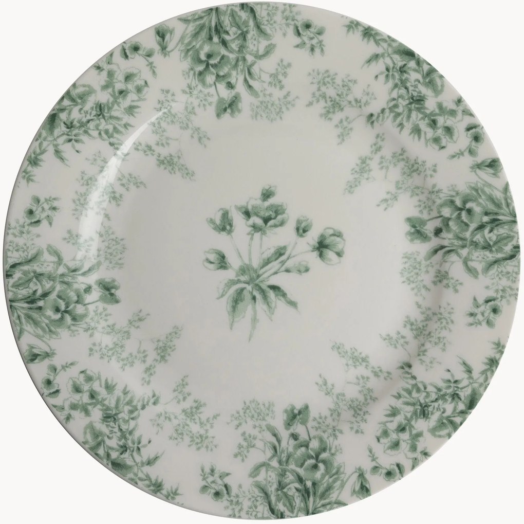 Sada dezertních talířů z porcelánu Thurston Bloom, 4 díly