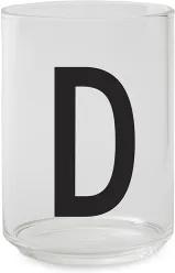 Sklenice na vodu Letter D Design Letters