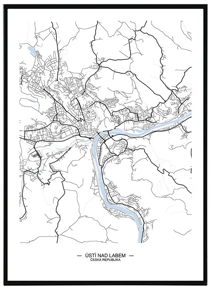 Ústí nad Labem - 30x40 cm Obraz